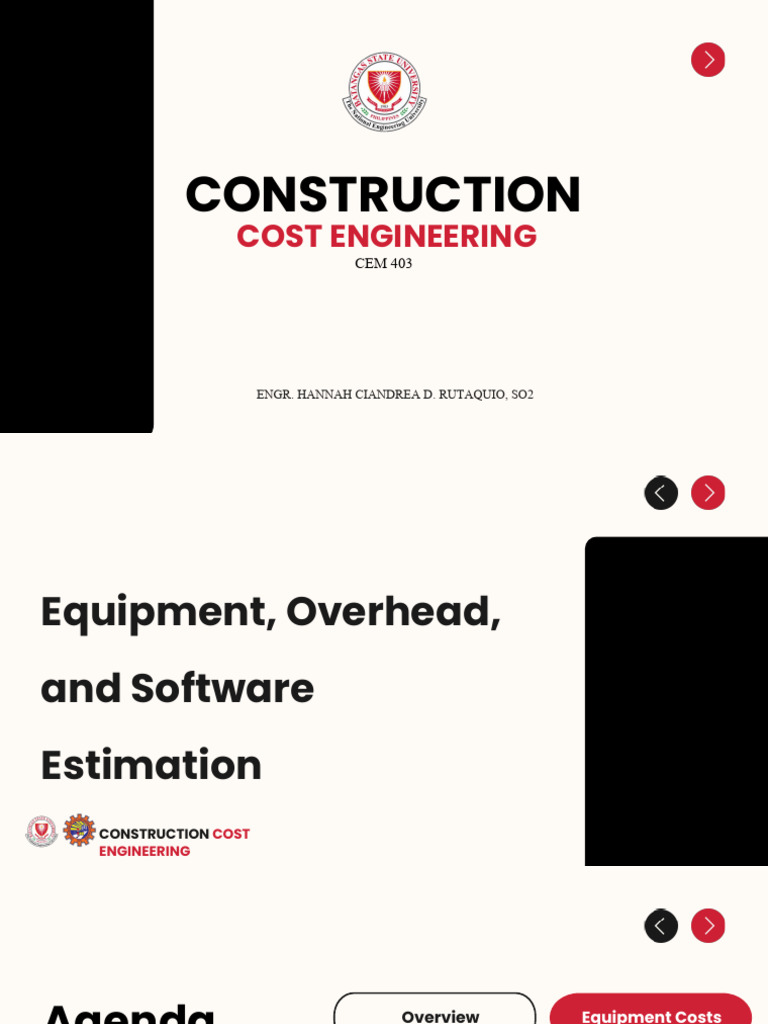 Equipment, Overhead, and Software Estimation | PDF | Depreciation | Business