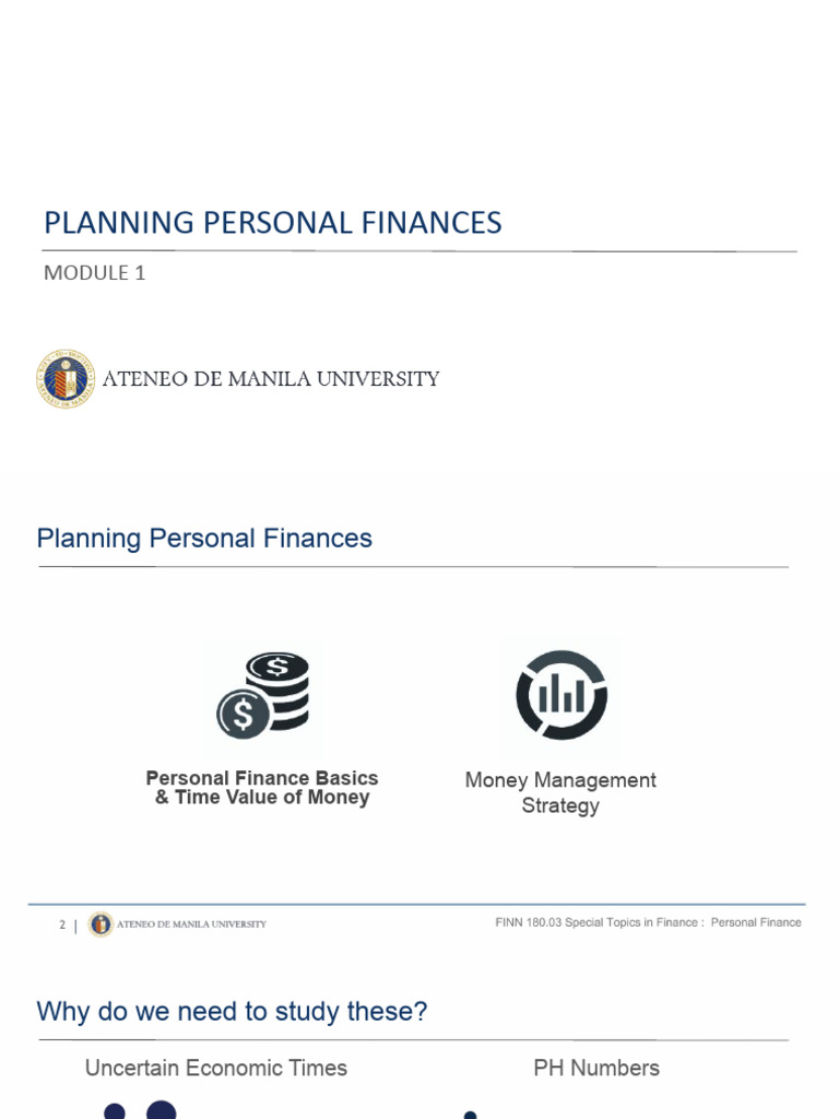 Personal Finance Planning Basics | PDF | Time Value Of Money | Balance ...