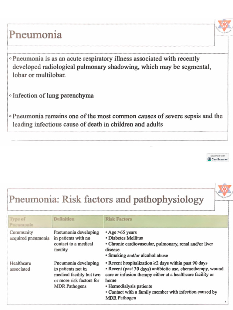 Drugs For Pneumonia | PDF