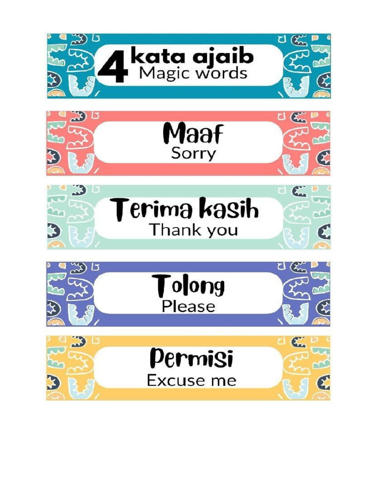 4 Kata Ajaib | PDF