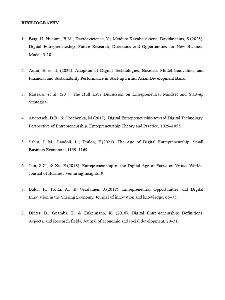 Bibiliography | PDF