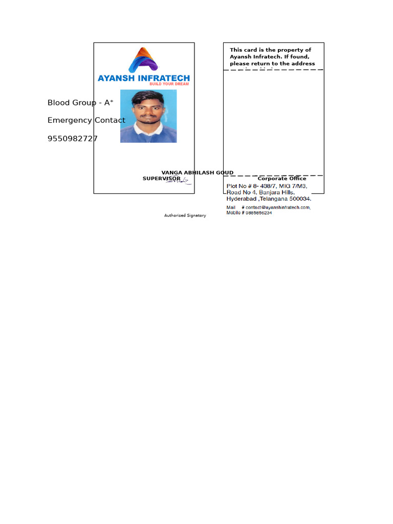 ID Card - Abhi | PDF