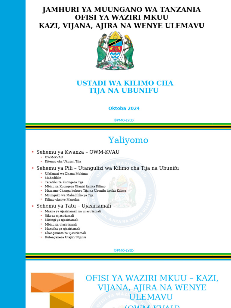 Ustadi Wa Kilimo Cha Tija Na Ubunifu - Format | PDF