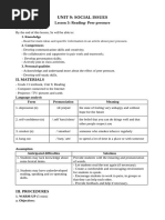 Grade 7 Peer Pressure Lesson Overview | PDF | Teachers | Learning