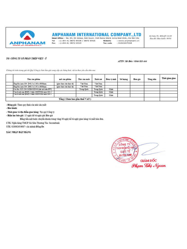 Baogia - Apn - Thepviety - List Hàng 23112024 | PDF