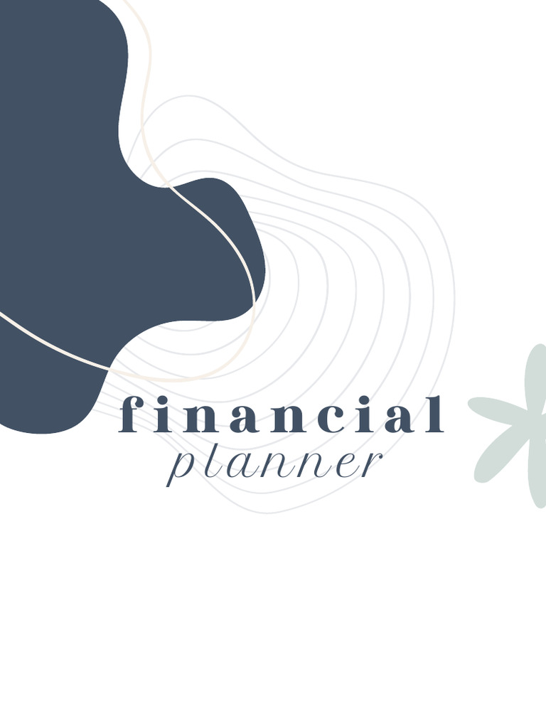 Black Grey Bold Modern Financial Planner | PDF