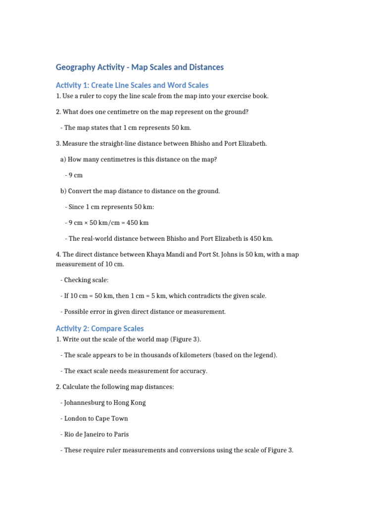 Geography_Map_Scale_Activity | PDF