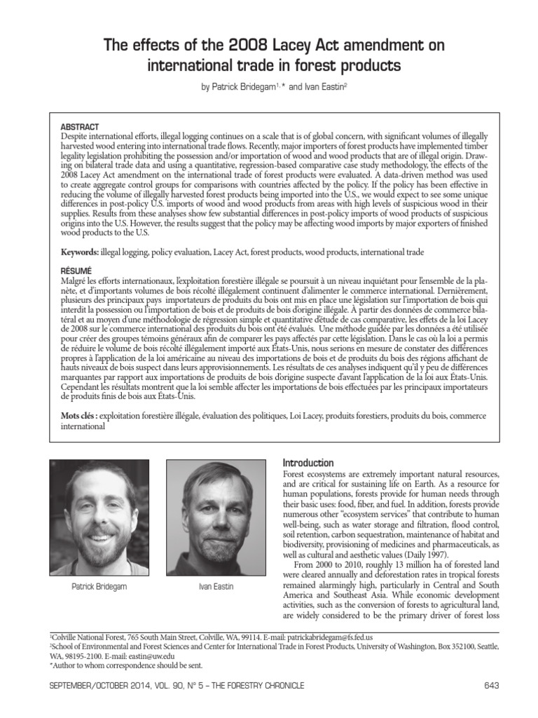 Impact of Lacey Act on Wood Imports | PDF | Deforestation | Wood