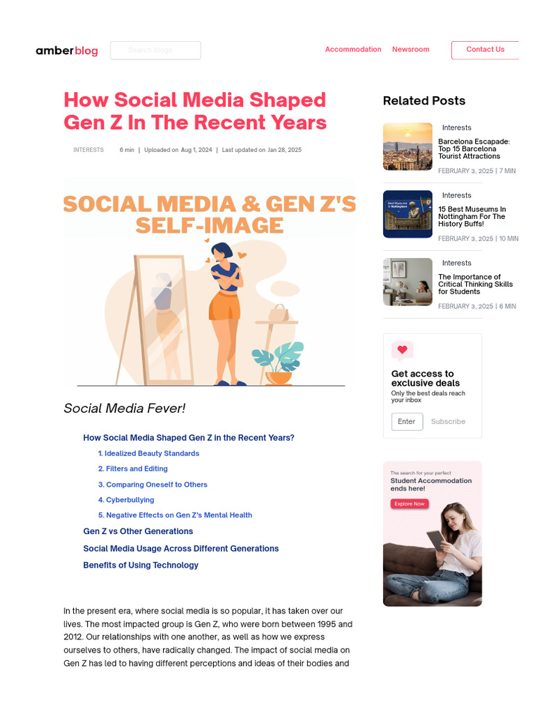 Impact of Social Media on Gen Z's Self-Image | PDF | Social Media ...