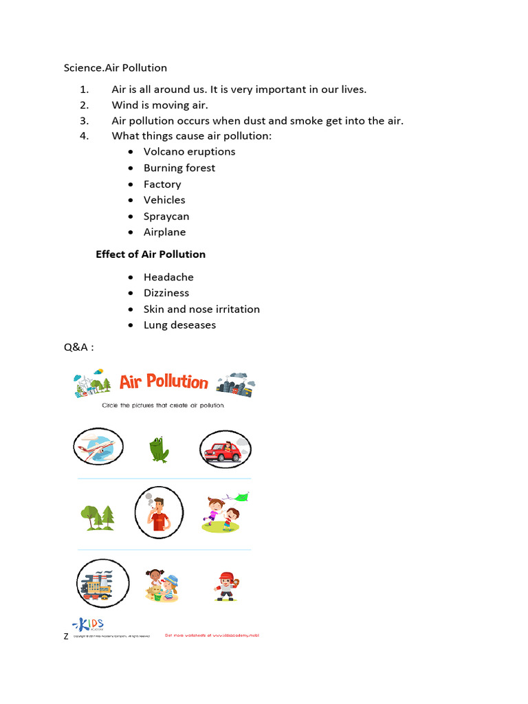 Understanding Air Pollution Causes & Effects | PDF