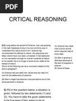 Critical Reasoning Practice Questions | PDF | Argument | Currency ...