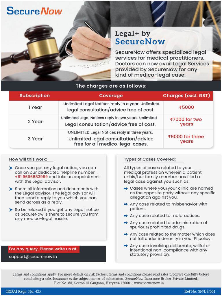 Medico-Legal Services for Doctors | PDF | Insurance | Social Programs