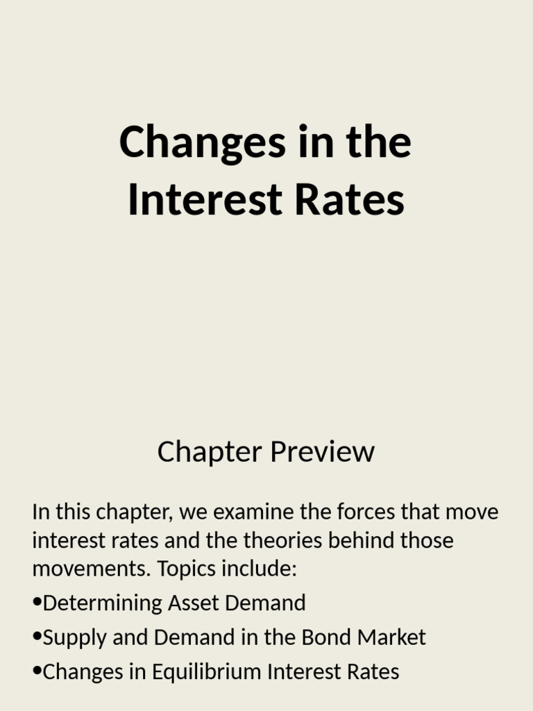 Understanding Interest Rate Changes | PDF | Interest | Bonds (Finance)