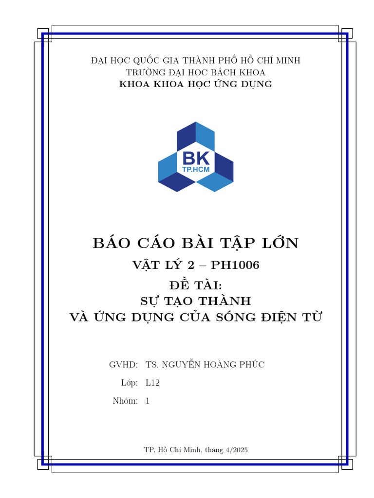 BTL vật lý nhóm 2 Copy | PDF