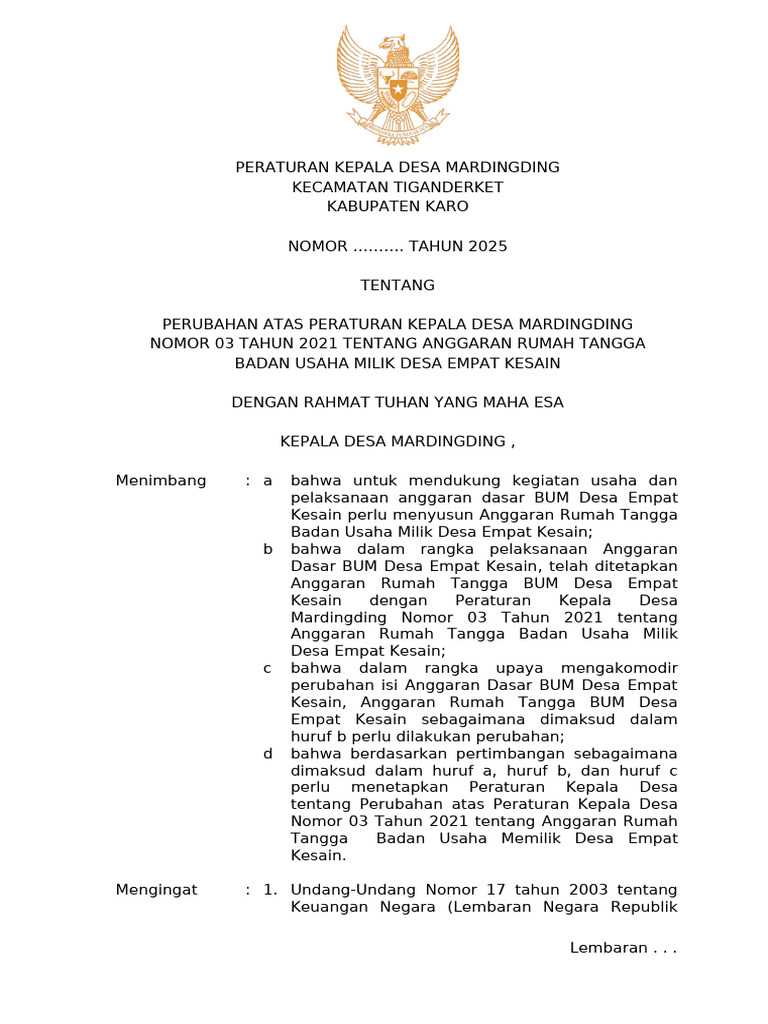 PERKADES ART BUMDES MDD | PDF