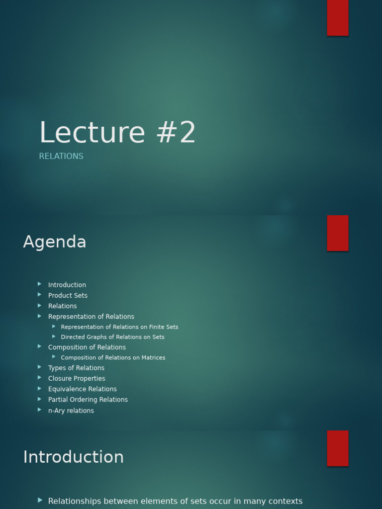 Lecture2 150706142459 Lva1 App6892 | PDF | Set (Mathematics) | Matrix (Mathematics)