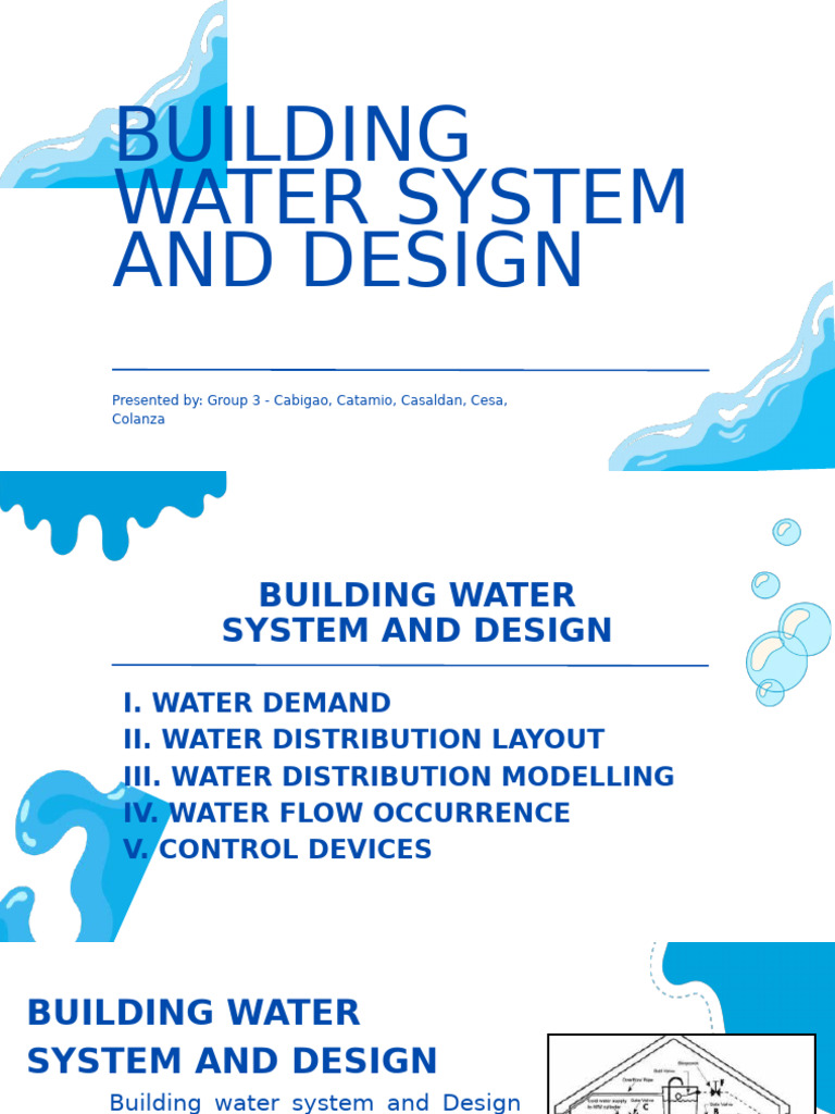 GROUP 3 - Building Water System and Design | PDF | Pump | Valve