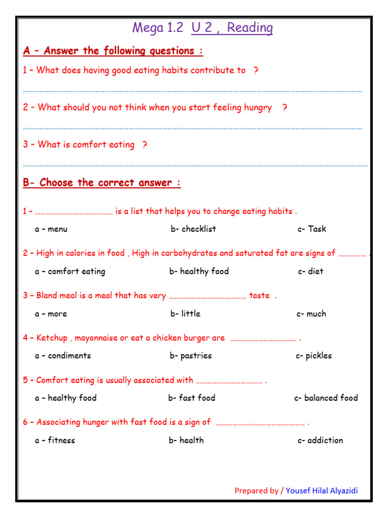 Mega 1.2 U 2 (Reading) | PDF