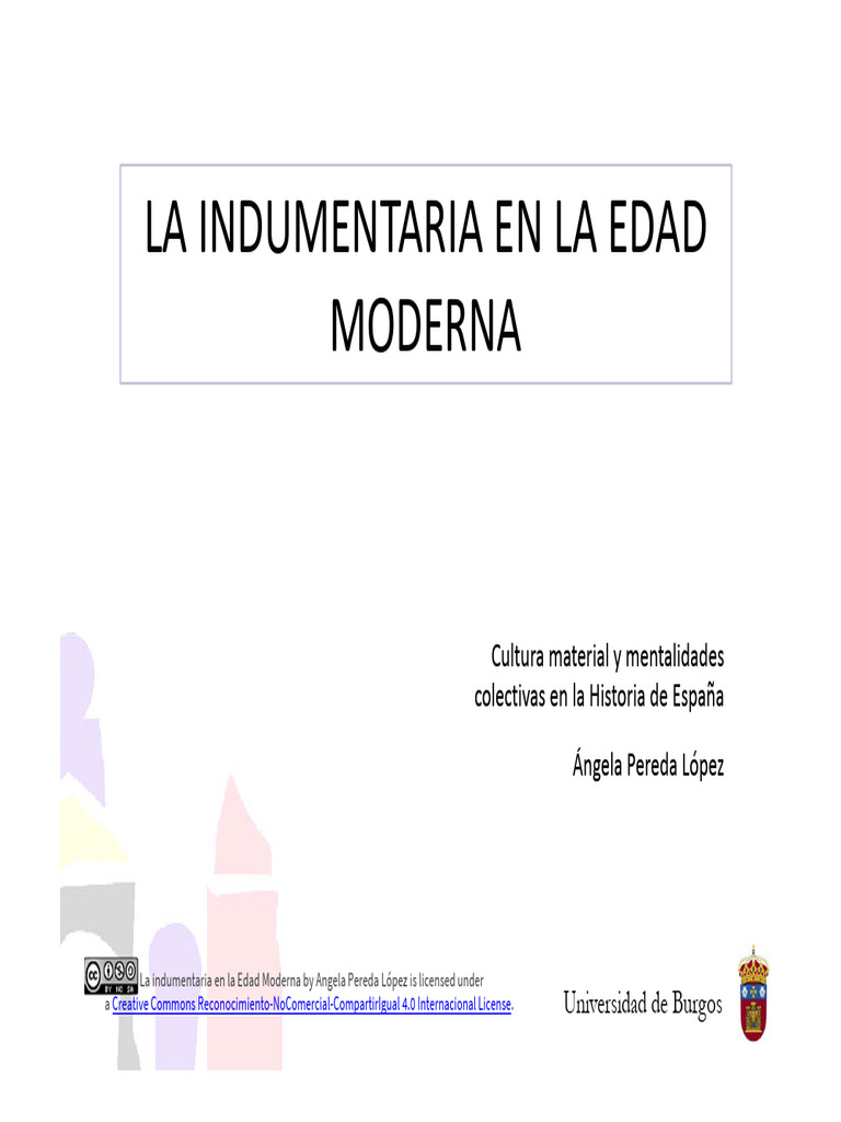 Indumentaria en la Edad Moderna | PDF | Ropa