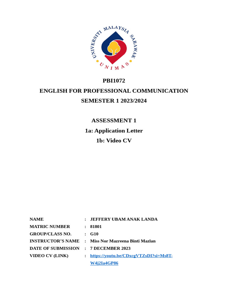 PBI1072 - ASST1ab - G10 - 81801 | PDF | Human Resources | Workplace