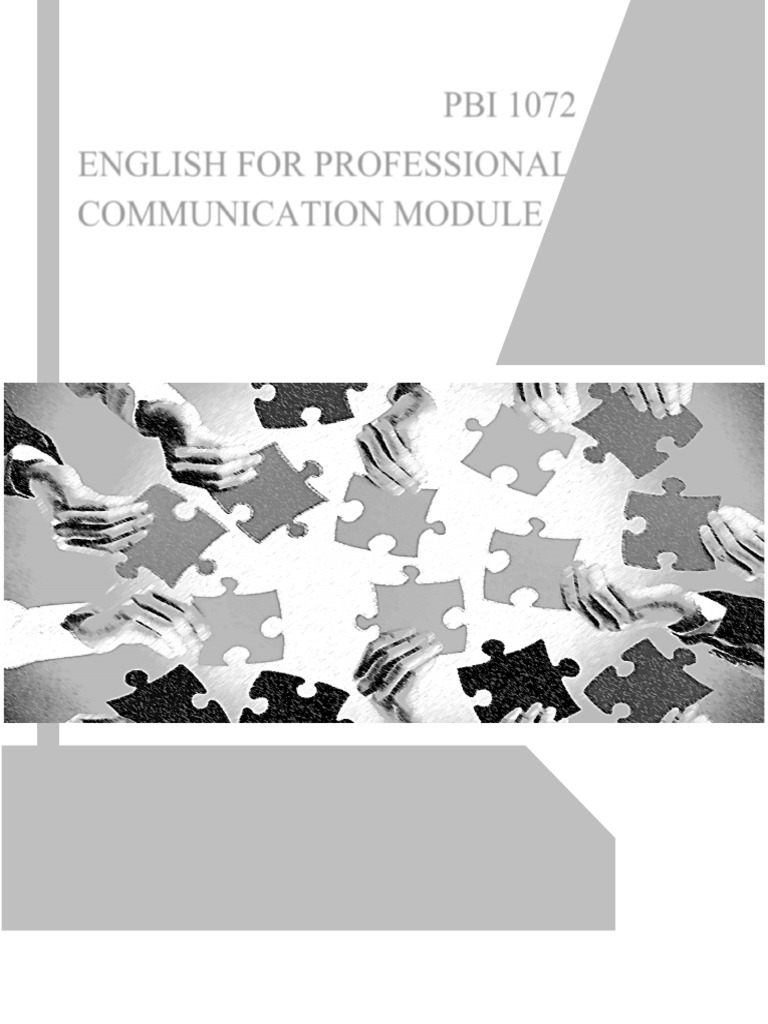PBI1072 English For Professional Communication Module - 2 | PDF | Memorandum | Nonverbal ...