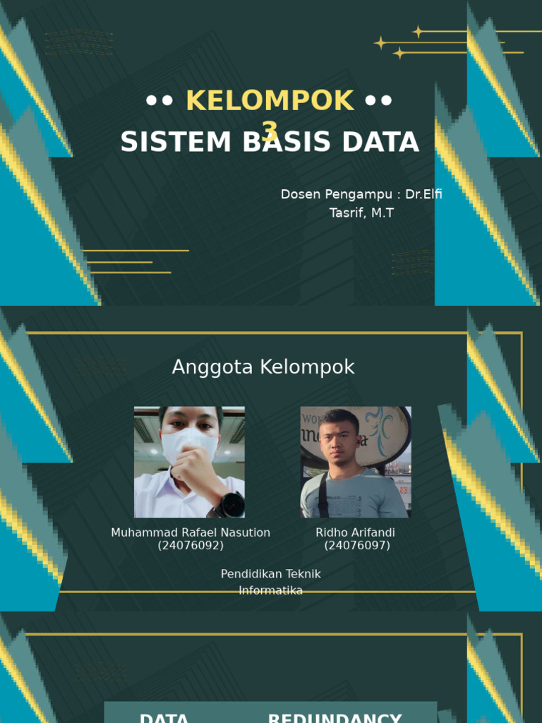 Sistem Basis Data Kelompok 3 | PDF