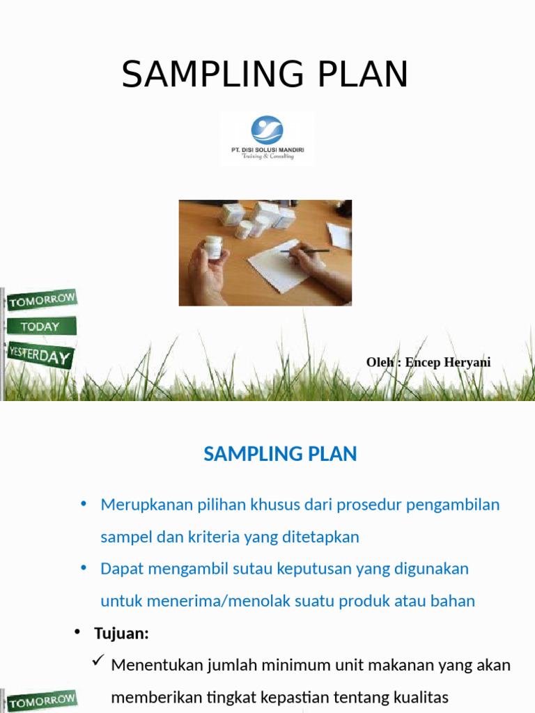 Sampling Plan | PDF