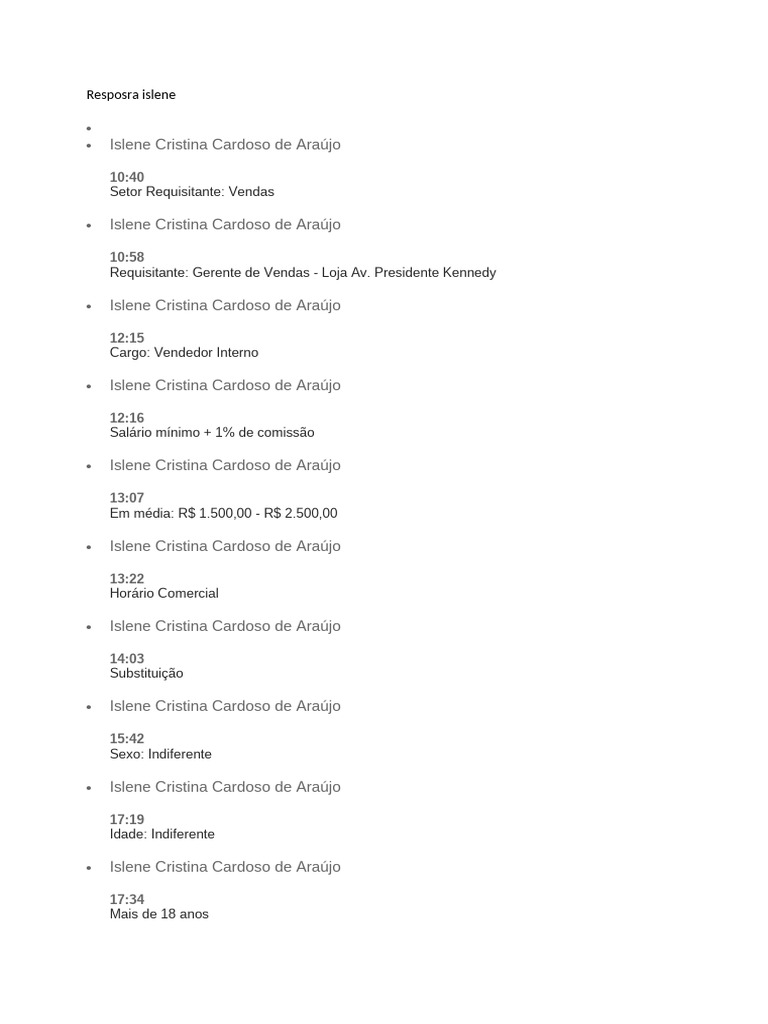 Resposra Islene | PDF