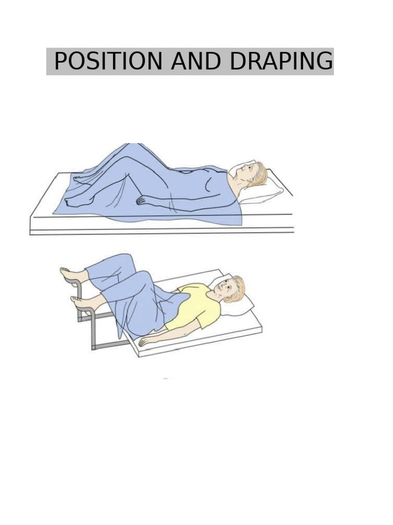 Position and Draping | PDF | Surgery | Clinical Medicine