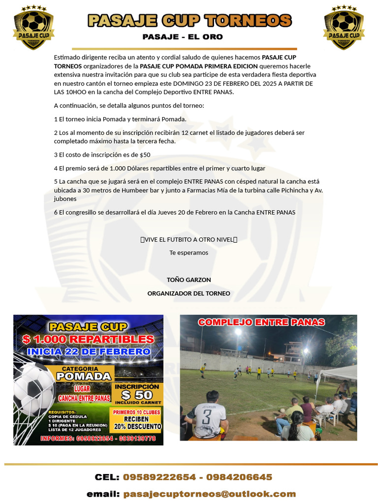 Invitacion Torneo | PDF