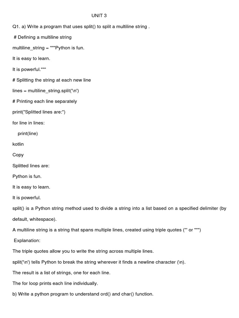 Python String and File Operations Guide | PDF | Anonymous Function | String (Computer Science)