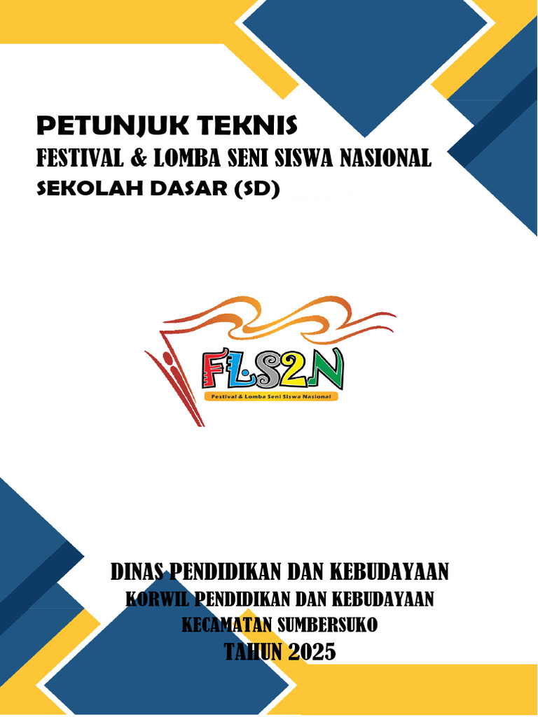 Draf - Juknis Lomba Fls2n SD Kec. Sumbersuko 2025 | PDF