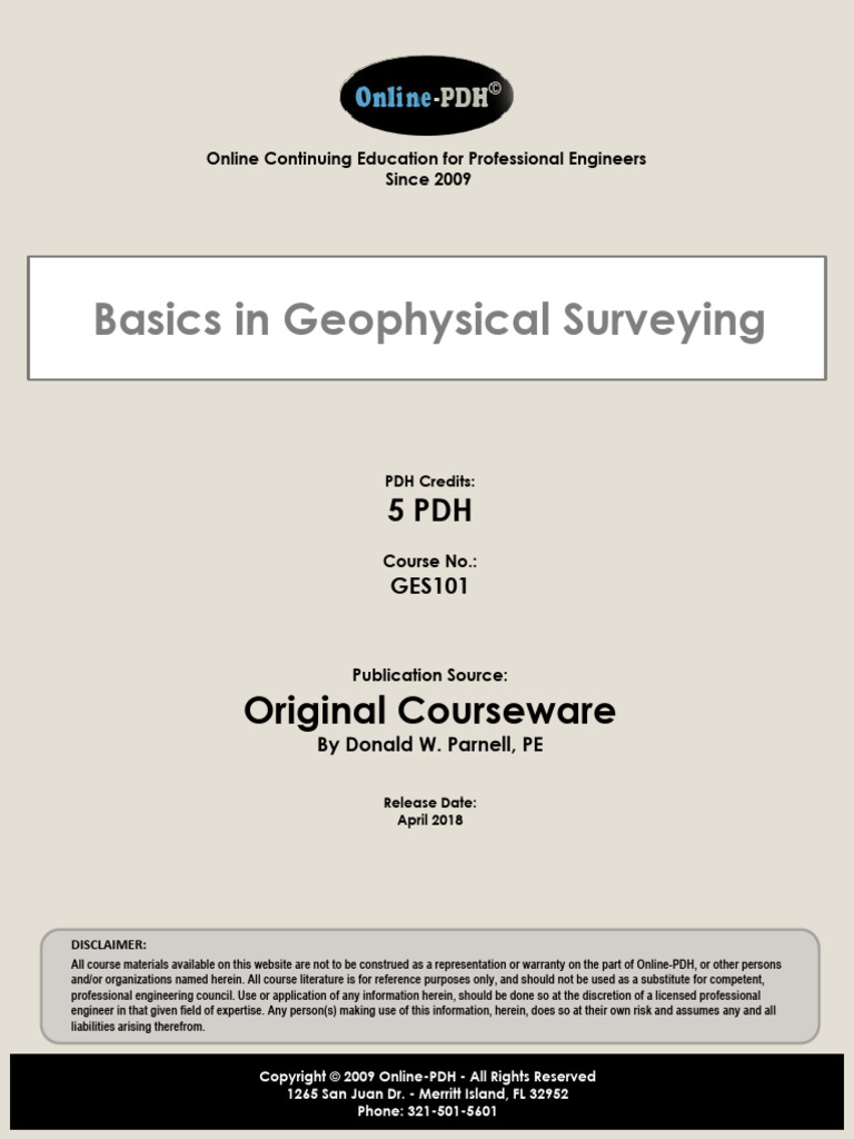 Basics of Geophysical Surveying | PDF | Waves | Seismology