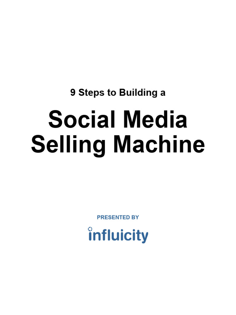 Social Media Sales Engine Playbook Jon Davids Influicity 5 | PDF | Social Media | Popular ...