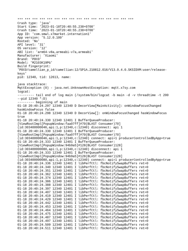 Catchlogs - 2023-01-18 at 20-40-55 - 5.12.0.100 (1165) - .Java | PDF ...