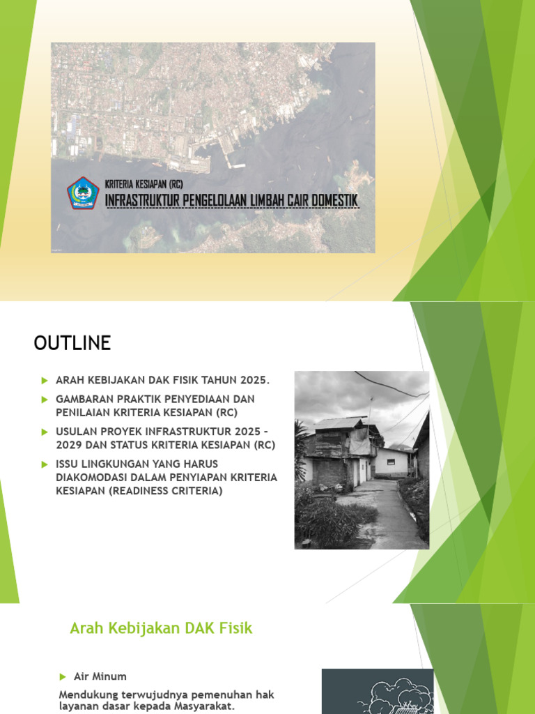 MATERI PEMAPARAN READINESS CRITERIA SANITASI 2024 | PDF