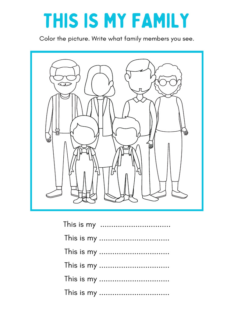 My Family Picture Activity | PDF