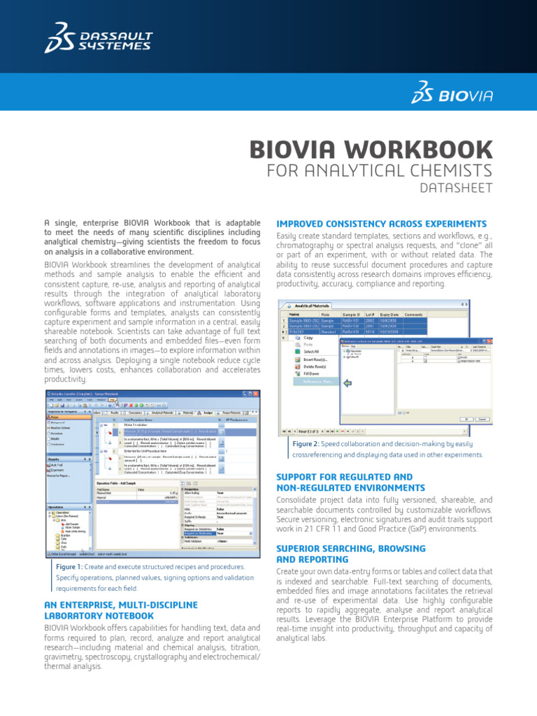 BIOVIA Workbook for Analytical Labs | PDF | Analytical Chemistry ...