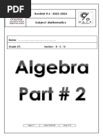 Math Unit 2 Workbook Answer Key | PDF | Mathematics | Mathematical Analysis