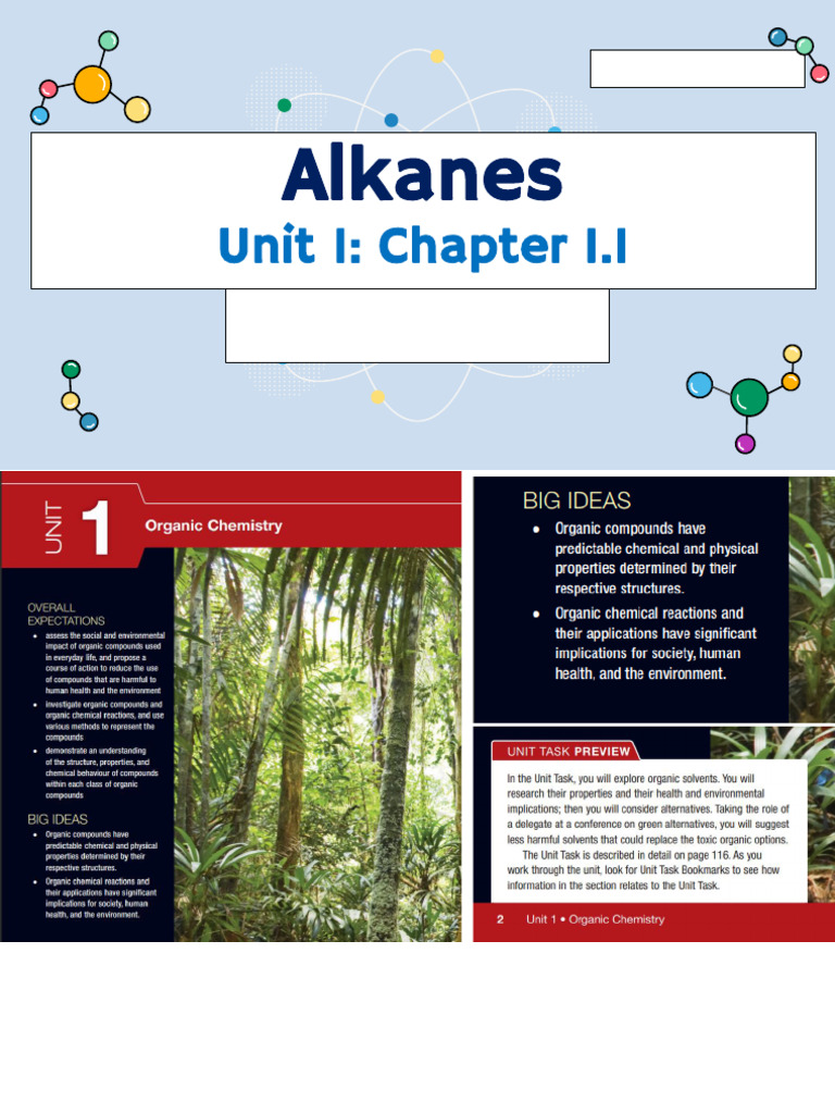 Chapter 1.1 - Alkanes Part 1 | PDF | Organic Compounds | Alkane