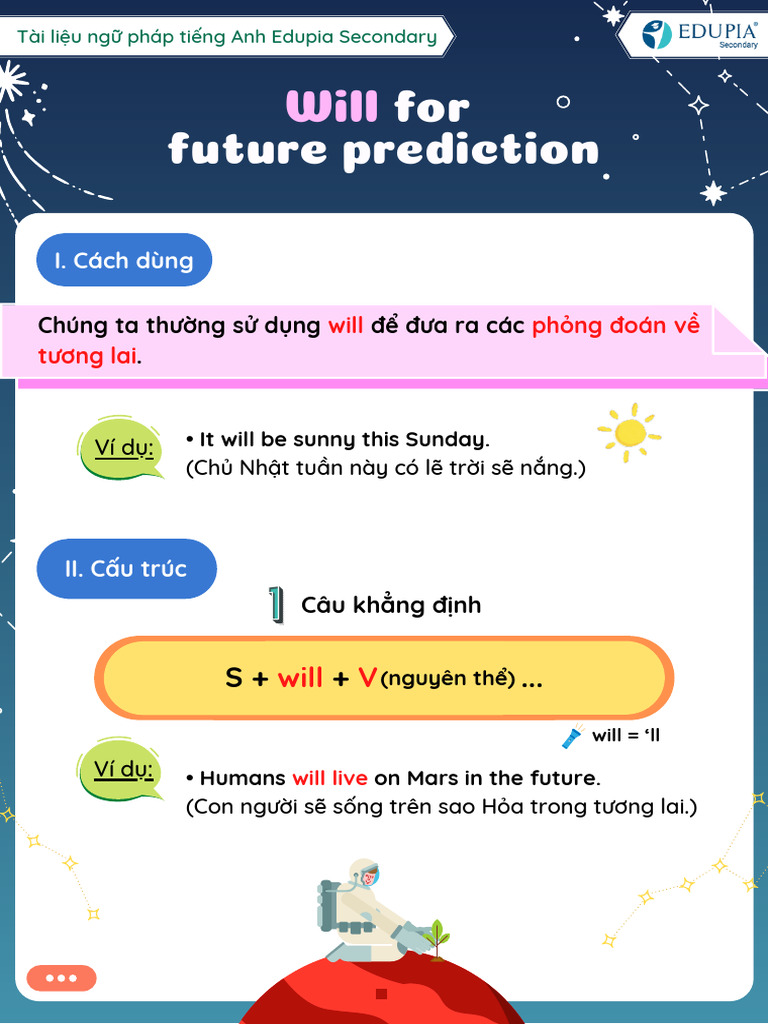 Unit 11. Will For Future Prediction | PDF