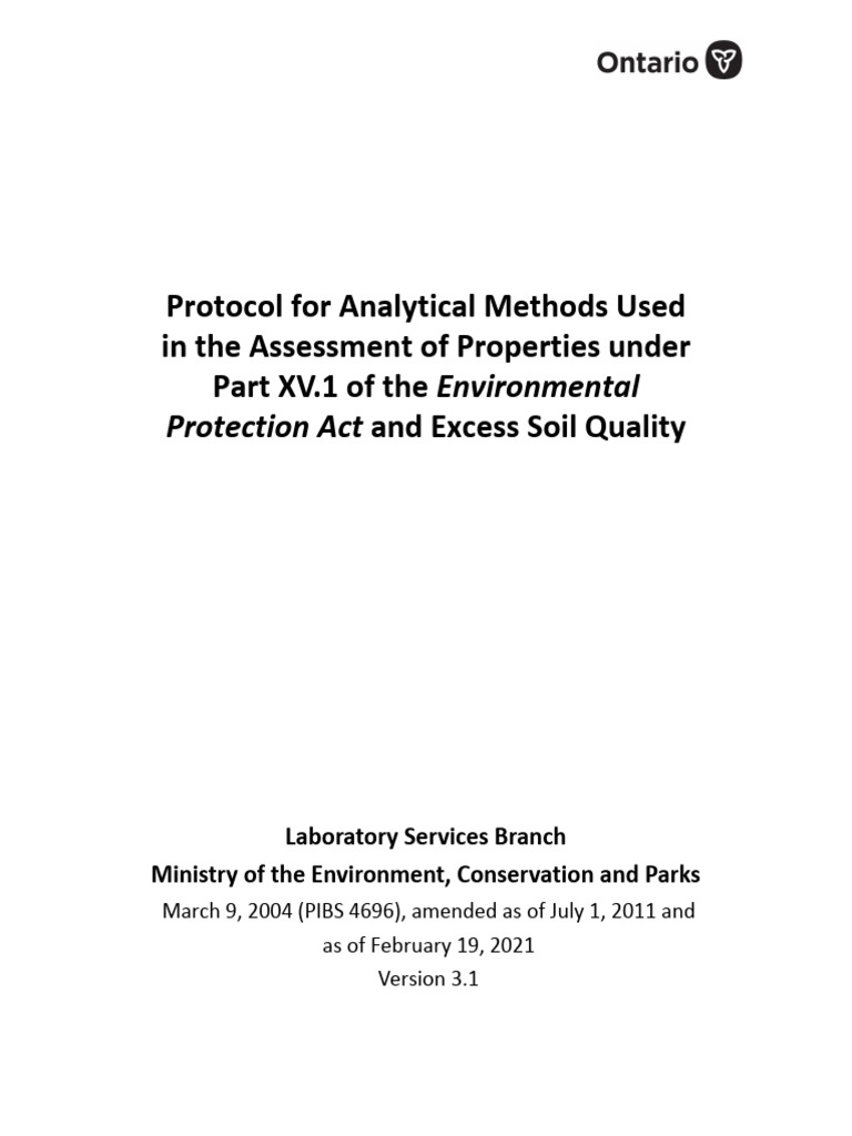 Analytical Protocol for Soil Assessment | PDF