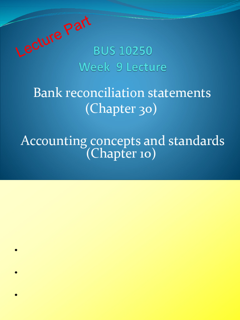 Bank Reconciliation Statement Guide | PDF | Overdraft | Banks