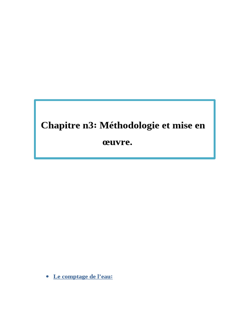 Méthodologie de comptage de l'eau | PDF | Qualité de l'eau | Eau