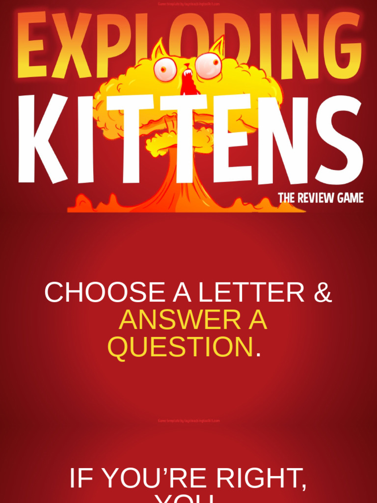 U6L3 - Exploding kittens | PDF | Foods