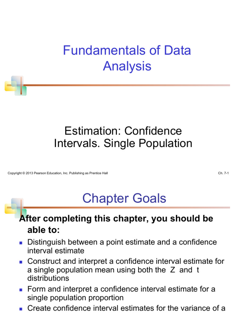 Confidence intervals Single Population | PDF | Estimator | Bias Of An Estimator