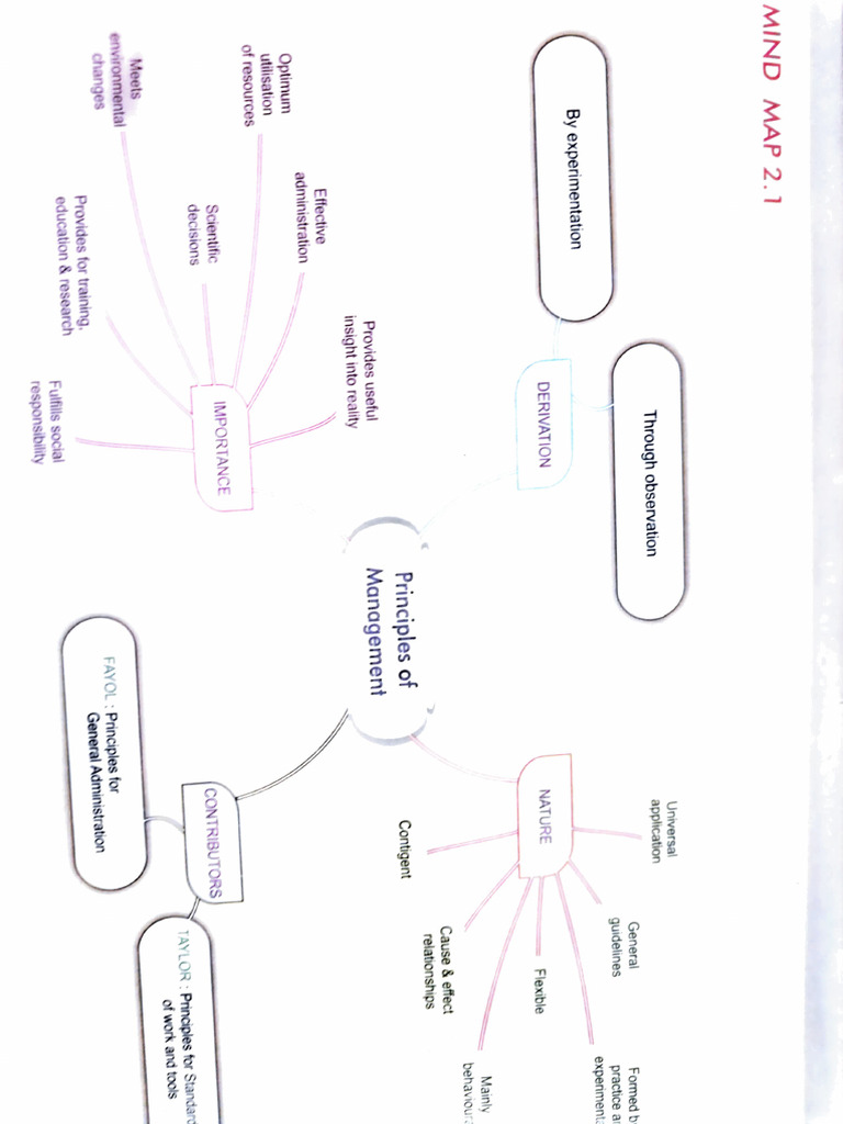 Mind Maps, Principles of Management | PDF | Business