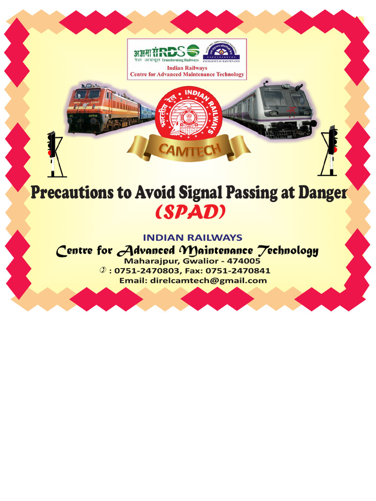 Precautions To Avoid Signal Passing at Danger (SPAD) CAMTECH GWALIOR ...