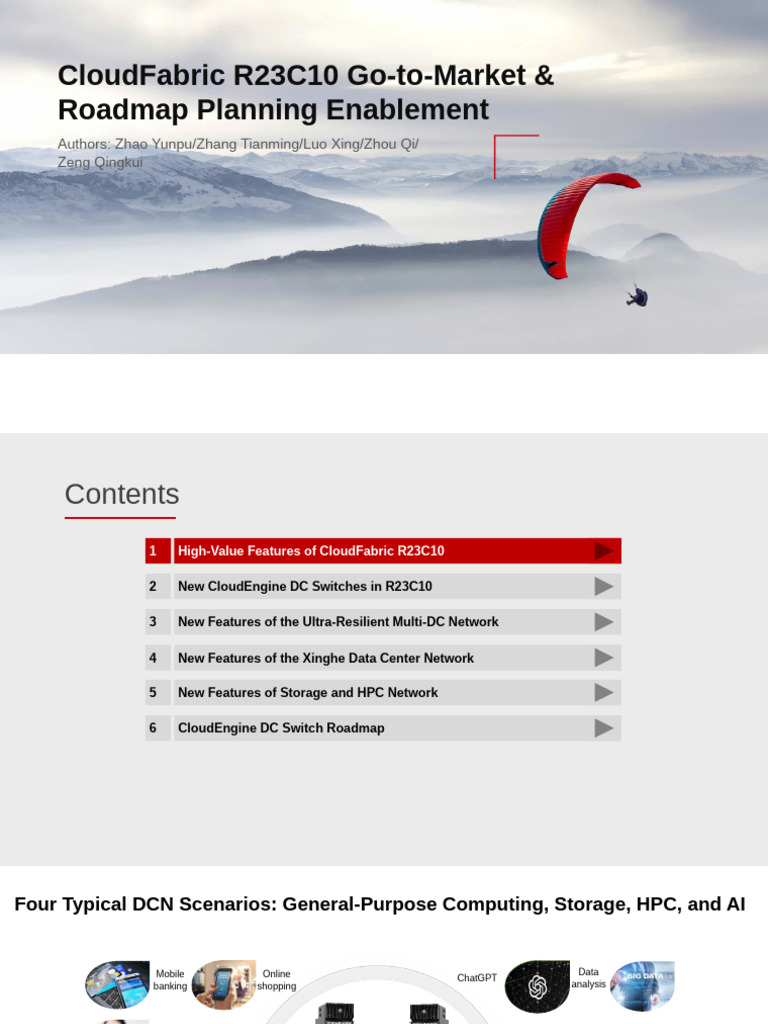 CloudFabric R23C10 Go-to-Market Enablement V4 | PDF | Network Switch | Computer Network