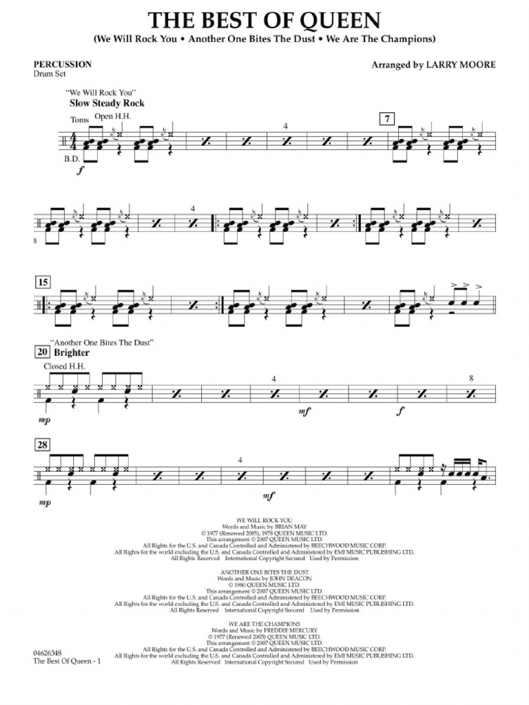 The Best of Queen Percussion 2 | PDF